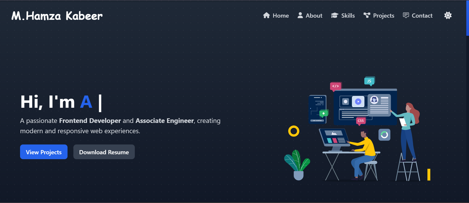 Muhammad Hamza Kabeer | Frontend Developer Portfolio